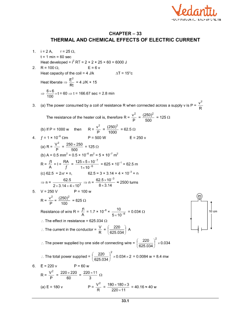HC Verma Class 12 Physics Part-2 Solutions for Chapter 33 - Thermal and ...