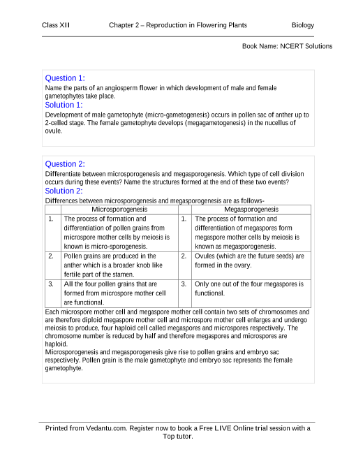 Ncert Exemplar Solutions Class 12 Biology Chapter 2