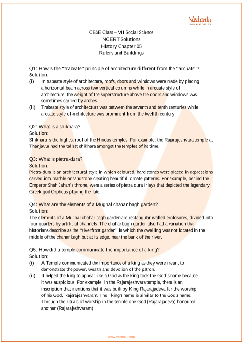 NCERT Solutions for Class 7 Social Science Our Pasts-2 Chapter-5