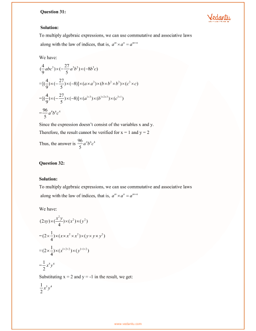 Algebraic Expressions And Identities