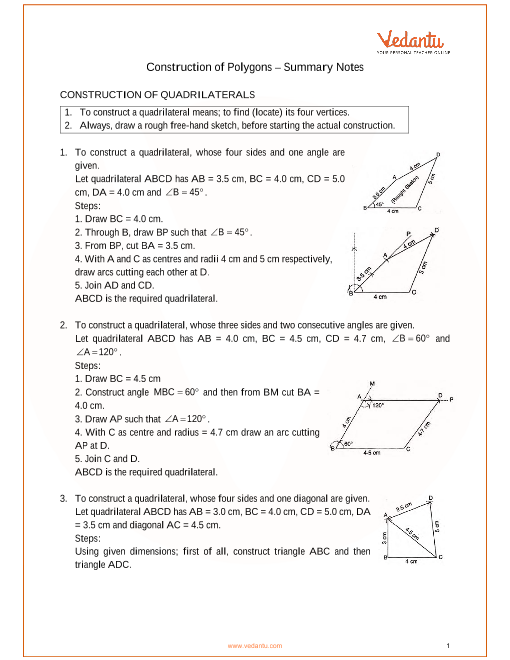 ICSE Class 9 Mathematics Chapter 15 - Construction of Polygons Revision ...