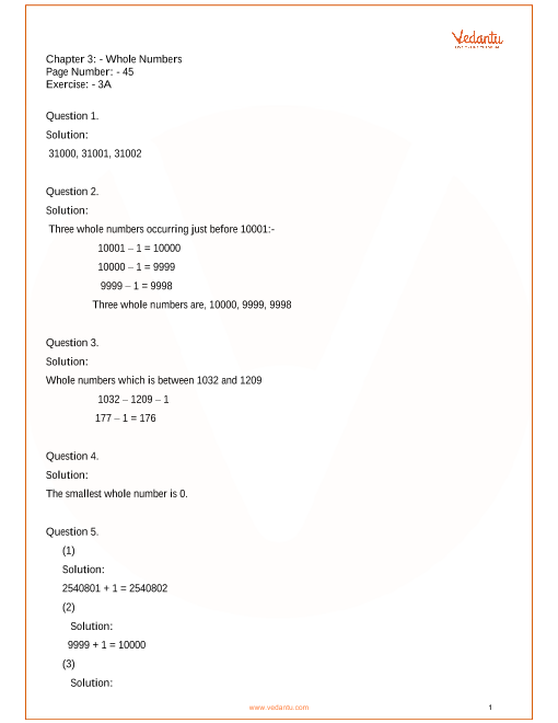 RS Aggarwal Solutions Class 6 Chapter-3 Whole Numbers (Ex 3B) Exercise ...