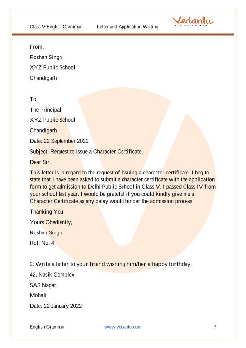 Formal And Informal Letter Topics For Class 5 - Infoupdate.org