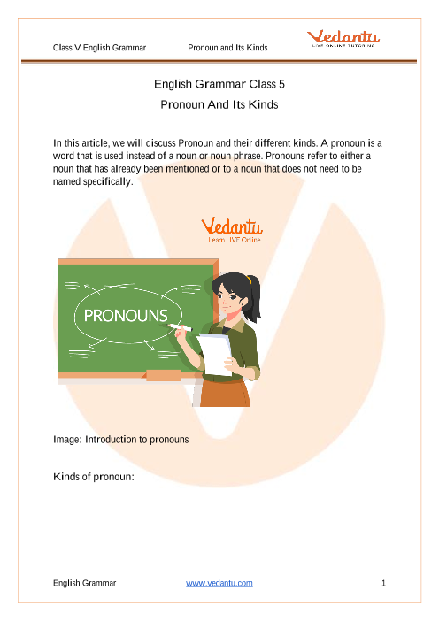 Indefinite Pronouns Exercises For Class 5 Cbse With Answers
