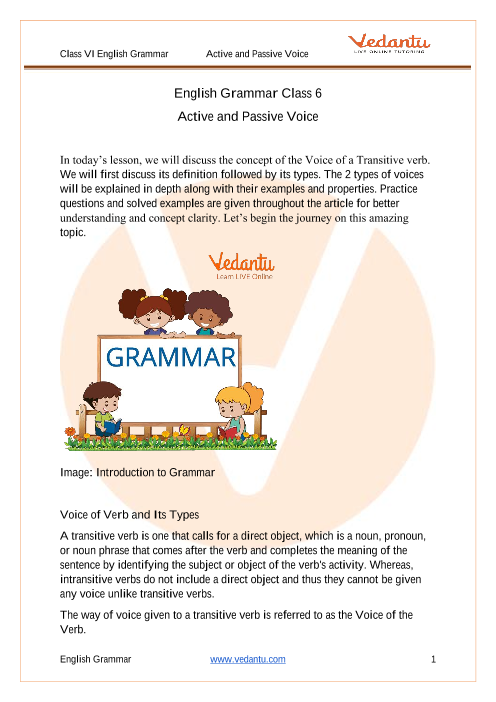 English Grammar Active And Passive Voice Exercises With Answers Pdf