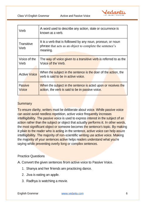 Active And Passive Voice Exercise Pdf Pin On English