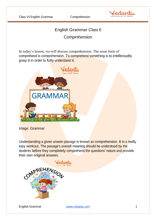 Comprehension Worksheets For Grade 6 Cbse Reading Compreh… | Free