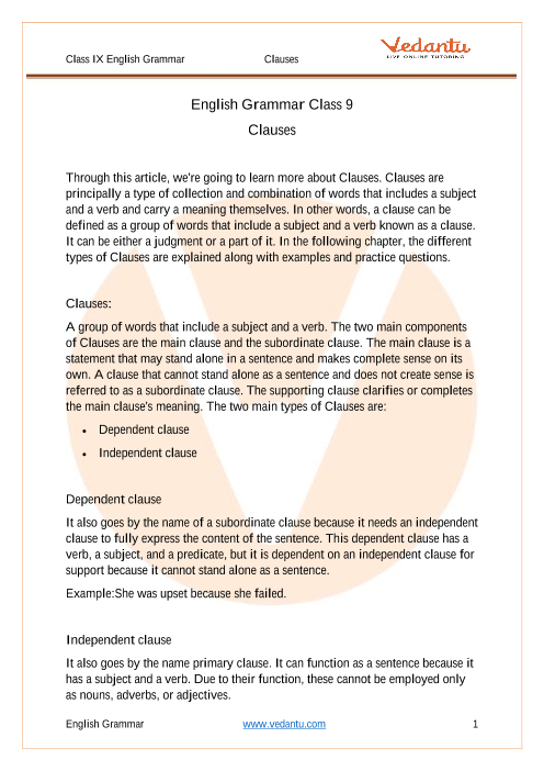 Que Es Una Clause En Ingles - Infoupdate.org