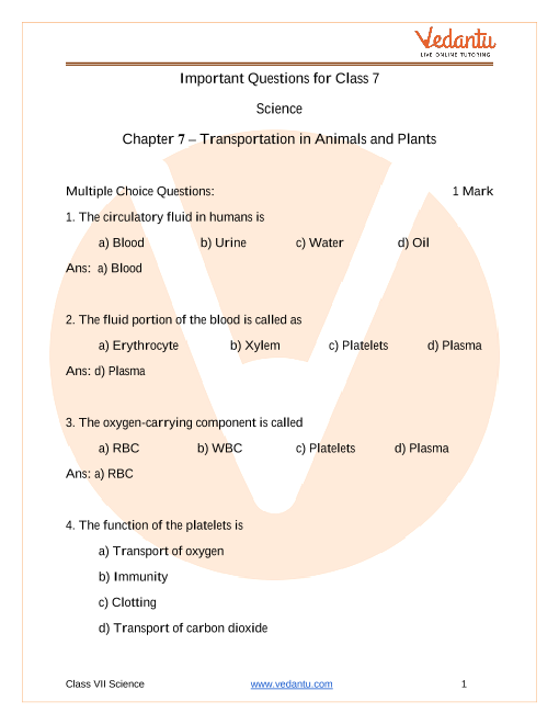Important Questions For CBSE Class 7 Science Chapter 7 Weather Important Questions For CBSE Class 7 Science Chapter 7 Weather