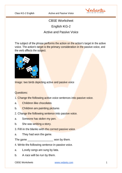 Passive Voice Intermediate Worksheet