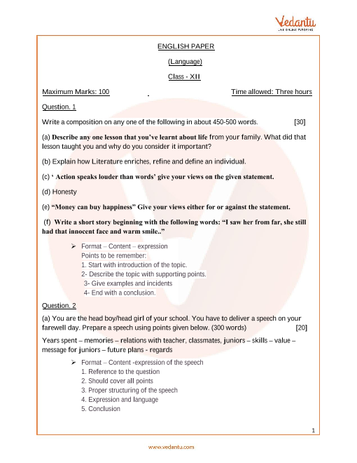 ISC Sample Papers For Class 12 English Paper 2 2022 2022 ISC Sample Papers For Class 12 English Paper 2 2022 2022