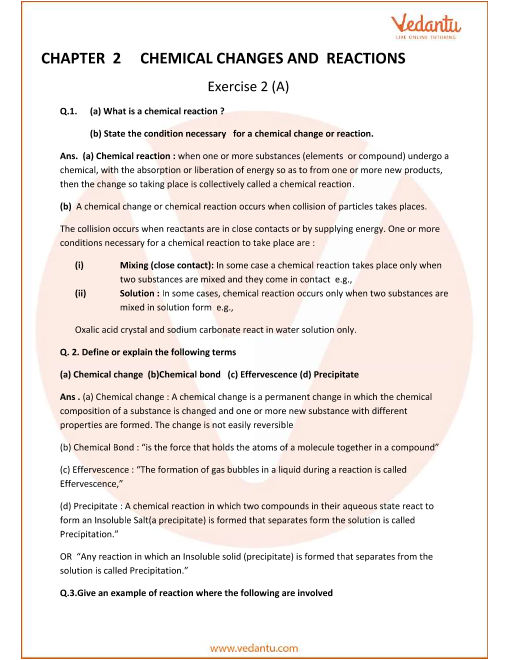 Selina Concise Chemistry Class 9 ICSE Solutions For Chapter 2 Selina Concise Chemistry Class 9 ICSE Solutions For Chapter 2
