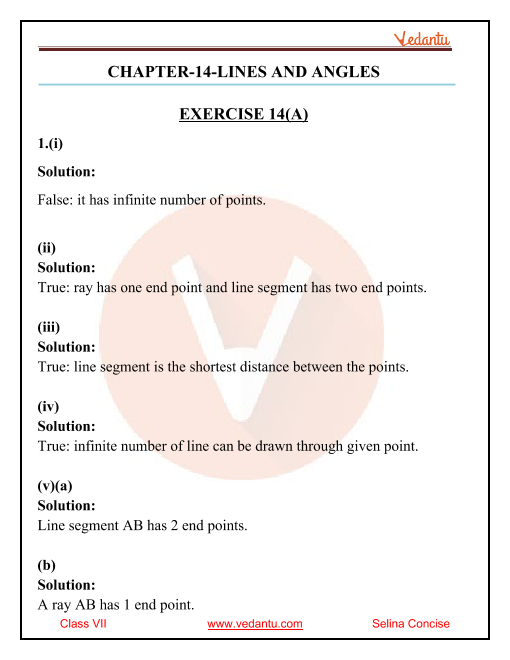 Selina Concise Mathematics Class 7 ICSE Solutions For Chapter 14 Selina Concise Mathematics Class 7 ICSE Solutions For Chapter 14