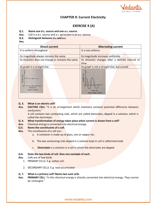 Selina Concise Physics Class 9 ICSE Solutions For Chapter 9 Current Selina Concise Physics Class 9 ICSE Solutions For Chapter 9 Current
