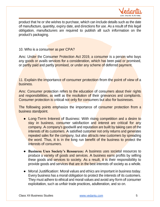 Importance Of Consumer Education