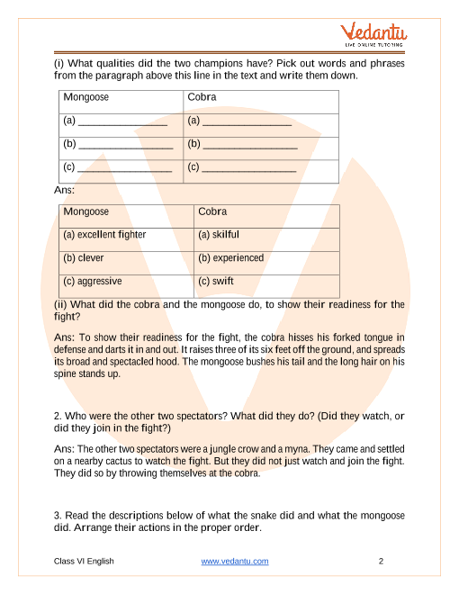 Ncert Solutions Class 6 English