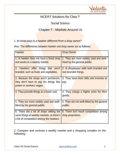 NCERT Solutions for Class 7 Social Science - Social and Political Life ...