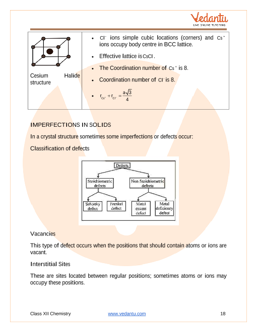 Solid State Chemistry Defects