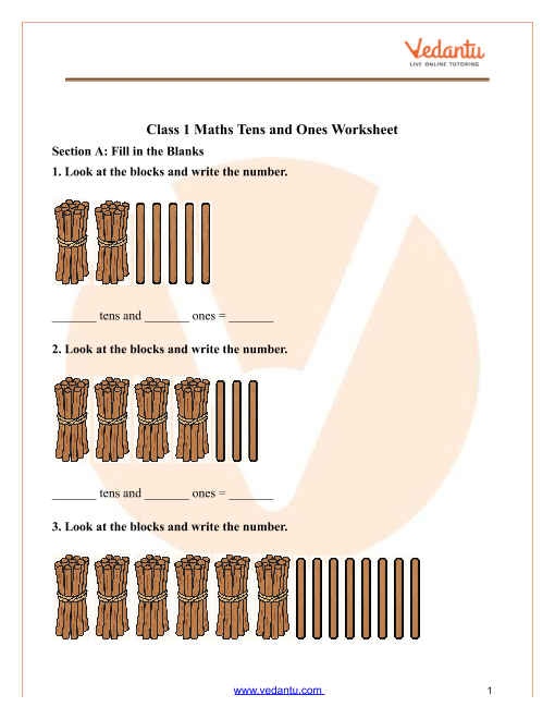 Math Tens And Ones Worksheet Tens And Ones Interactive Exercise