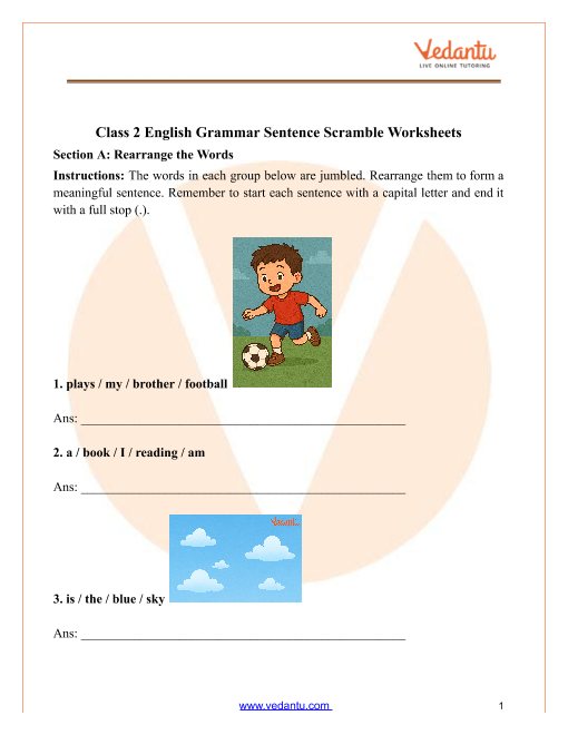 Make Sentences Worksheet For Grade 2 Free Pdf - Infoupdate.org