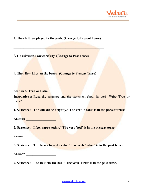 Present Tense Verb Worksheets For 3rd Grade Worksheets Master