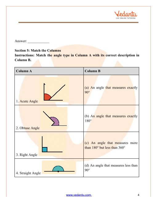 Types Of Angles Worksheet Grade 5 KS2 Angles Triangles Exterior