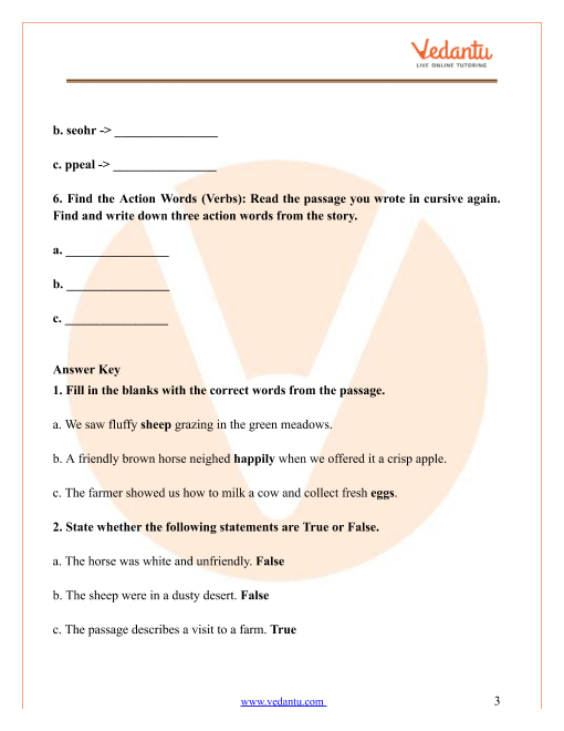 Cursive Writing Reading Passages FREE Cursive Handwriting Worksheets