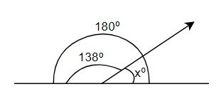Find the measure of the supplementary angle pair of $ 138{}^\\circ ...