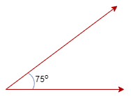 Write down the measures of some acute angles (give at least two examples)