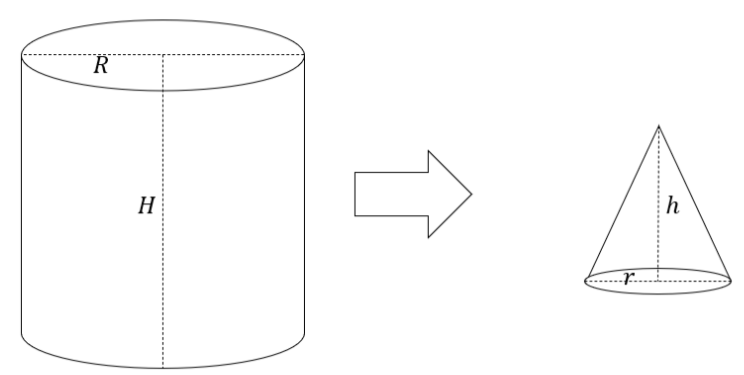 A solid metallic cylinder of base radius 3 cm and height 5 cm is melted ...