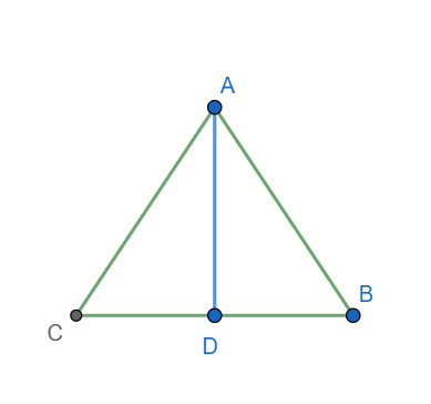 If ABC is an isosceles triangle with AB= AC. AD is an altitude of the ...