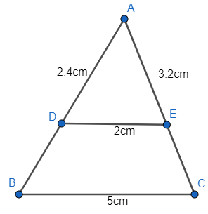 In a $\\Delta $ ABC, D and E are points on AB and AC respectively such ...