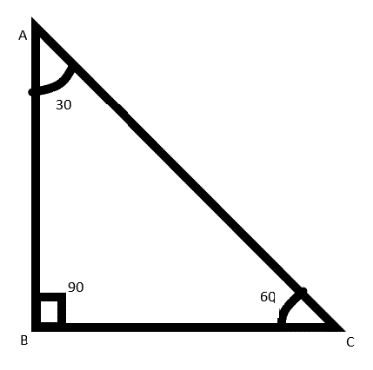 Compare the area of right angled triangle $\\Delta ABC$ and $\\Delta ...