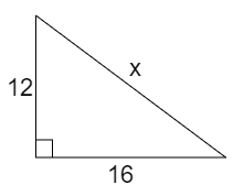 How do I find the value of $x$ ? Do the side lengths form a Pythagorean ...