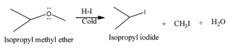 What is the reaction of hot and cold HI on isopropyl class 12 chemistry ...