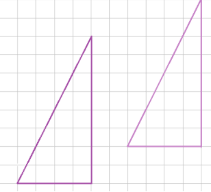The triangle slides to a new position.Which of the following could be ...