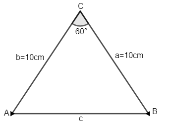The angle between the legs of a compass is $ {{60}^{\\circ }} $ and ...
