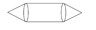 The shape of a gilli, in a gilli-danda game, is a combination of \n \n ...