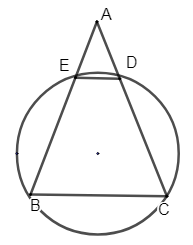 If a line is drawn parallel to the base of an isosceles triangle to ...