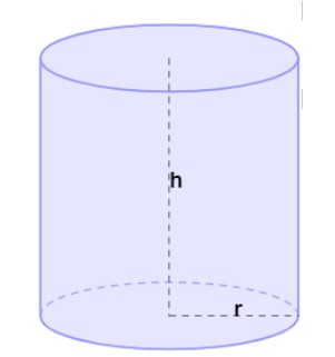 The area of the base of a right circular cylinder is 154 ...
