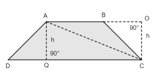 Prove that the area of trapezium is half of the sum of parallel sides ...