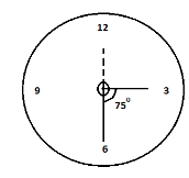 Find the radians, degrees, and grades the angle between the hour-hand ...