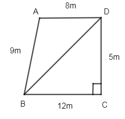 (a) A park in the shape of a quadrilateral ABCD, has \\[\\angle C={{90 ...