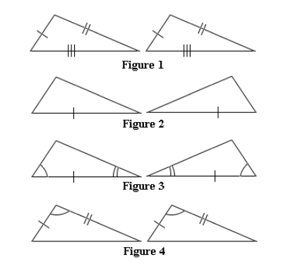 Identify the SSS postulate, based on which the given pair of triangles ...