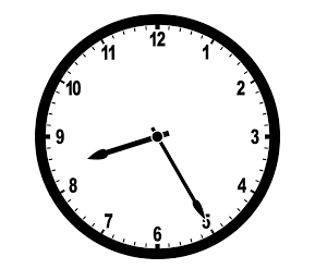 A clock is set to show the correct time at 12:00 noon. Immediately, due ...
