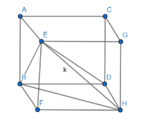 If volume of a regular tetrahedron of edge length k is V and shortest ...