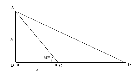 The shadow of a flagstaff is three times as long as the shadow of the ...