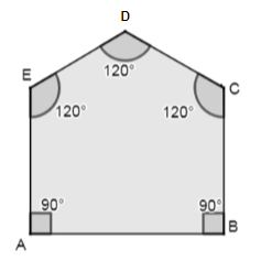 Two angles of a polygon are right angles and the remaining angles are ...