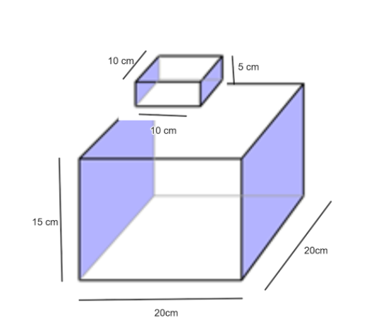 A birthday cake has two tiers as shown in the figure below . find the ...
