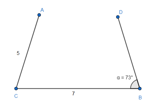 How do you solve the triangles when the sides of $a=7,b=5$ and $\\angle ...